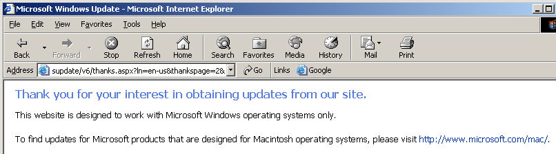 Windows 98 updates disabled – Paul Hutchinson's Blog